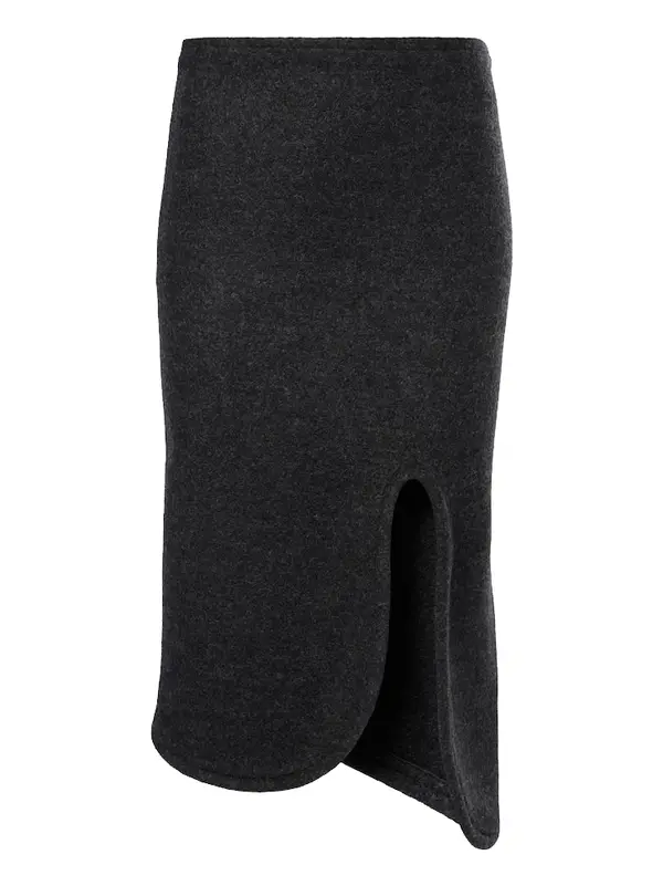 Victoria Beckham Padded High-rise Pencil Skirt - Grey