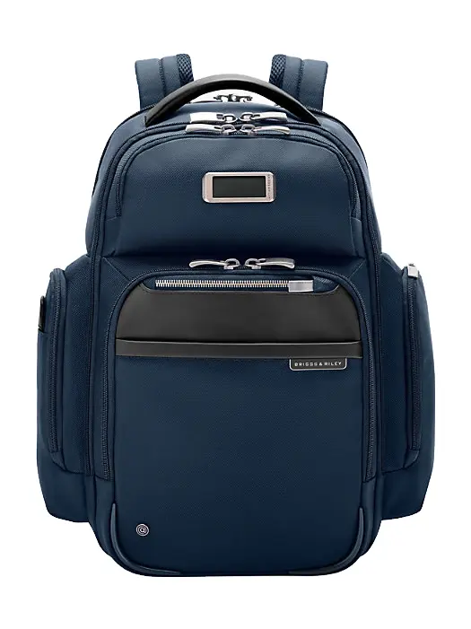 Briggs & Riley Work Medium Cargo Woven Backpack - Navy