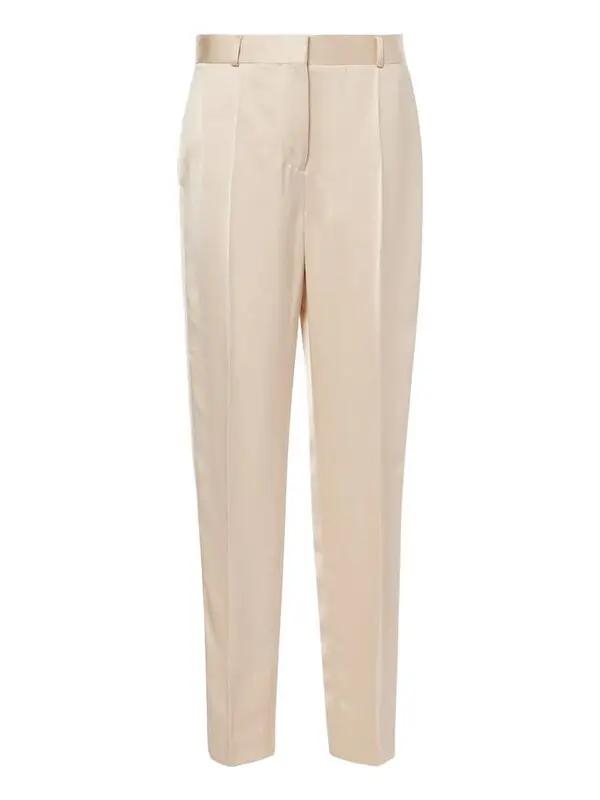 TOTEME High-rise Straight Leg Pants - White