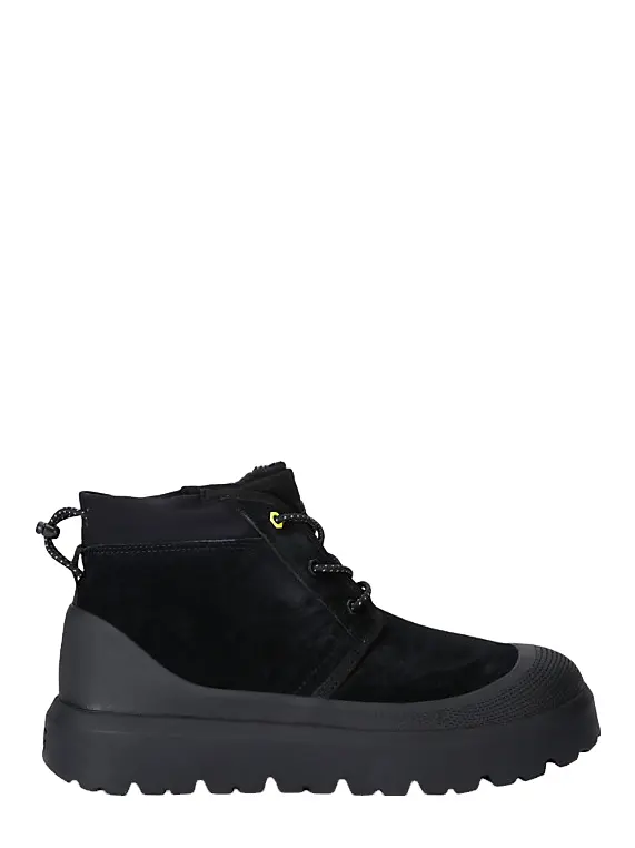UGG Neumel Weather Logo-debossed Suede Chukka Boots - Black