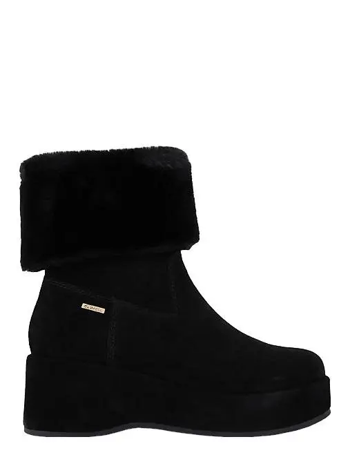 Carvela Apres Wedge-heel Suede Ankle Boots - Black
