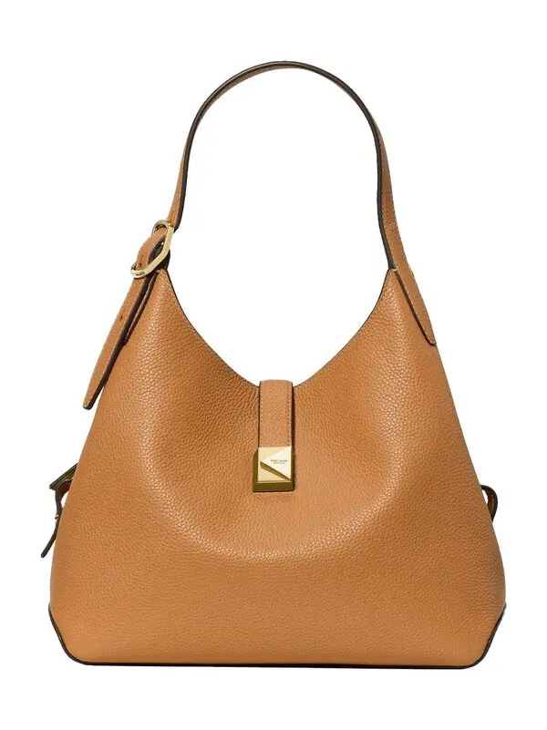 Kate Spade New York Deco Pebbled Leather Shoulder Bag - Garden Soil