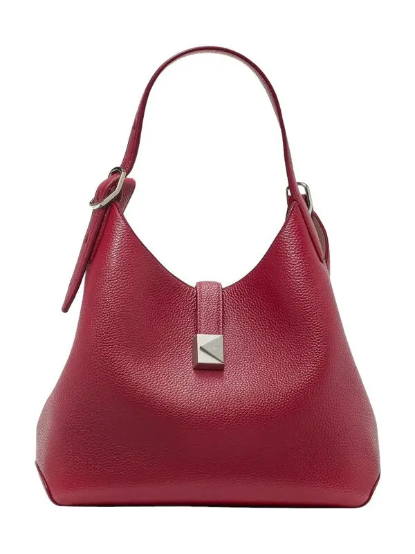 Kate Spade New York Deco Pebbled Leather Shoulder Bag - Red Jam