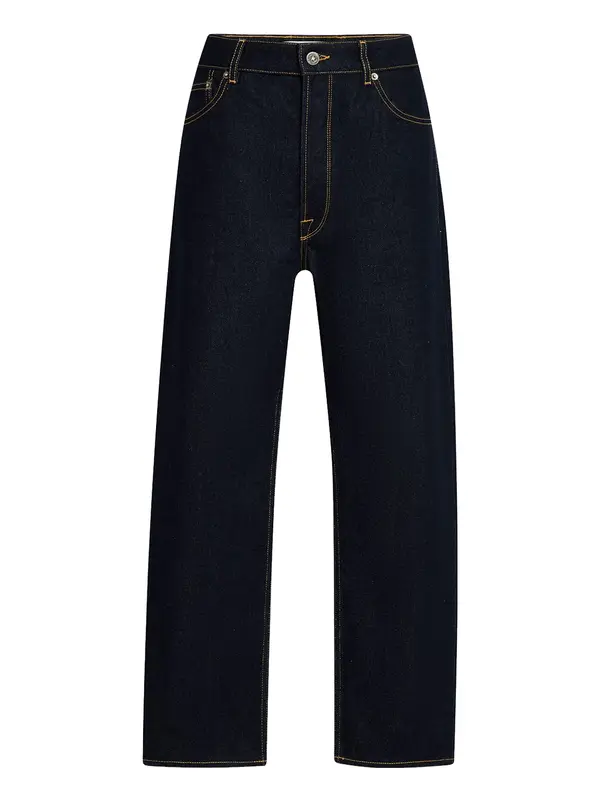 Golden Goose Straight Leg Denim Jeans - Dark Blue