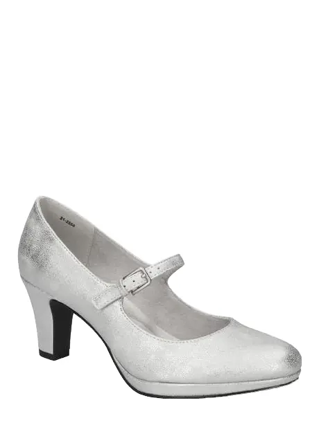 EASY WORKS BY EASY STREET Zest Platform Pumps - Silver