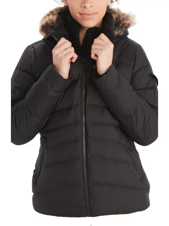 MARMOT Ithaca 700 Fill Power Down Hooded Jacket - Black