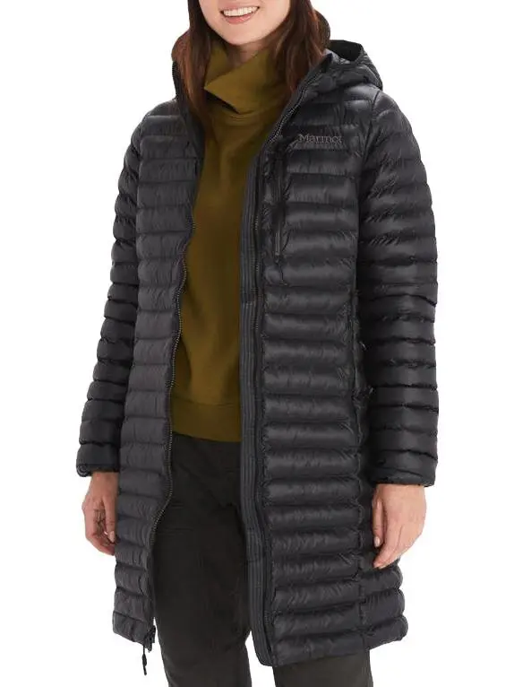 MARMOT Echo Featherless Hooded Coat - Black Shiny