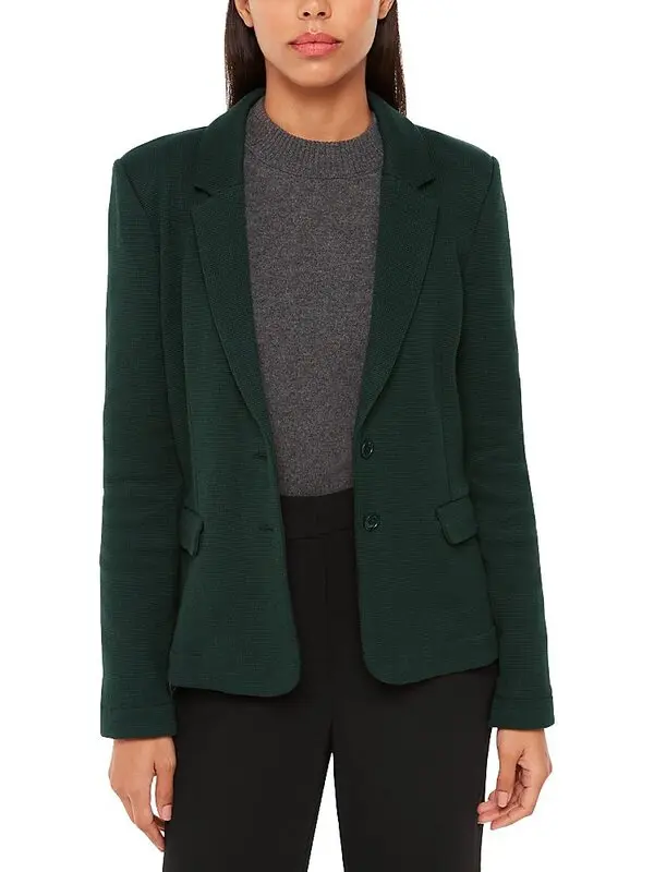 Whistles Slim Jersey Jacket - Forest Green