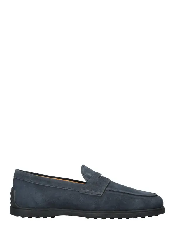 TOD'S Suede Gomma Loafers - Blue