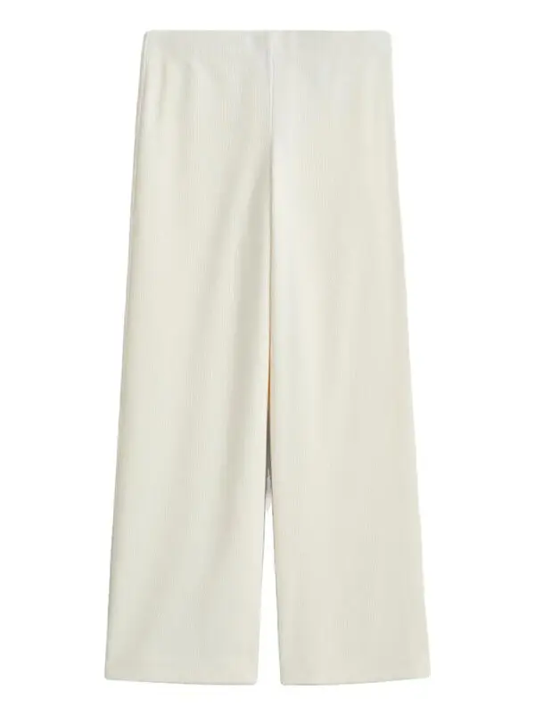 Cos Corduroy Wide-leg Trousers - White