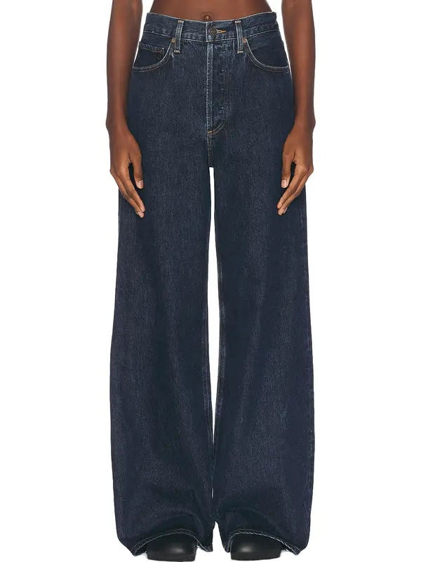 AGOLDE Dame High Rise Wide Leg Jeans - Pendulum