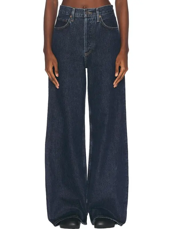 AGOLDE Dame High Rise Wide Leg Jeans - Pendulum