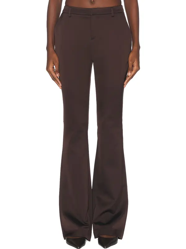 SEROYA Elvira Flare Trouser - Ash Brown