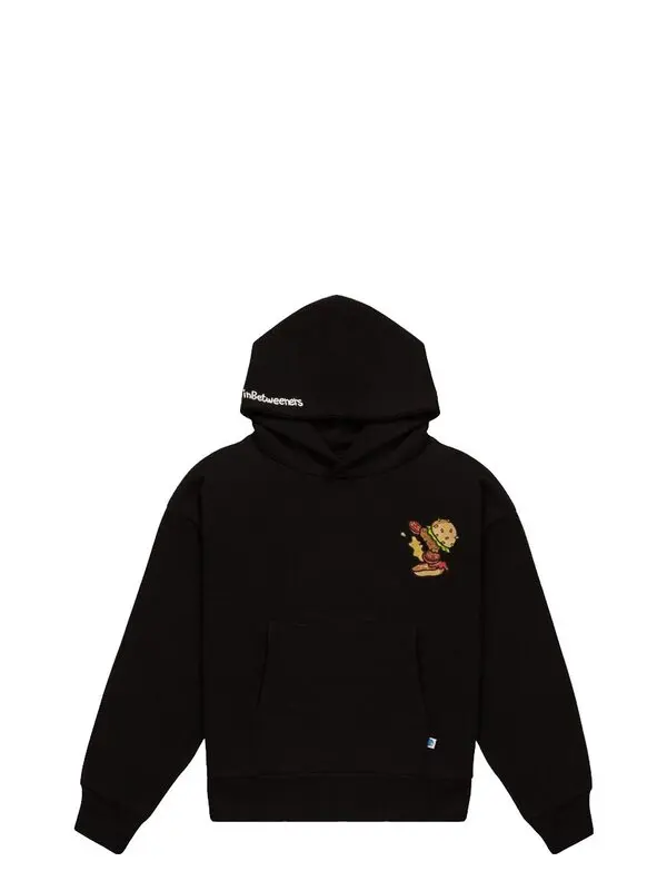 INBETWEENERS Printed Cotton Hoodie - Black