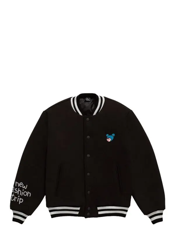 INBETWEENERS College Varsity Jacket - Black