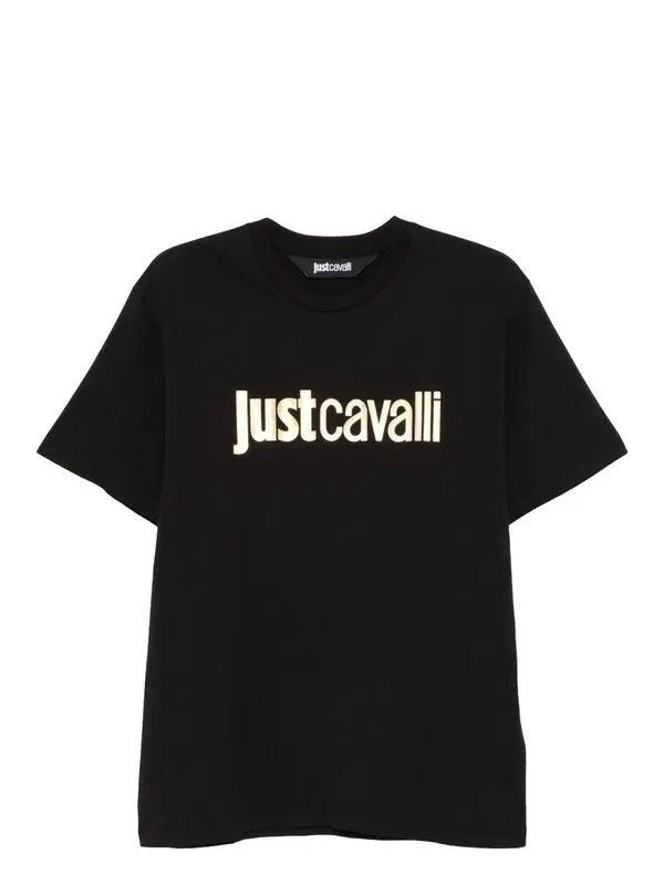 Just Cavalli Logo-print T-shirt - Black