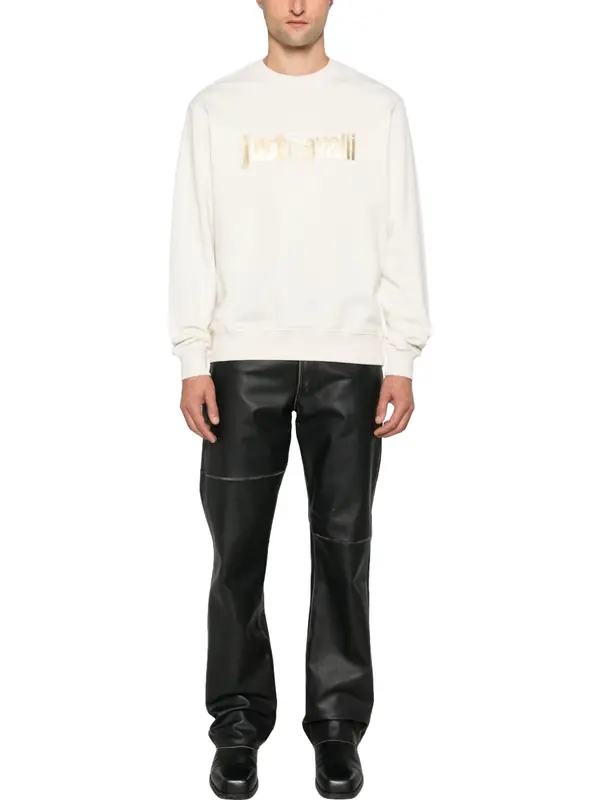 Just Cavalli Logo-print Sweatshirt - Neutrals