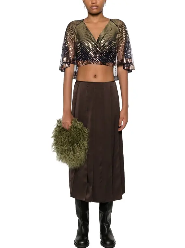 Rabanne Sequin Embellished Blouse - Blue