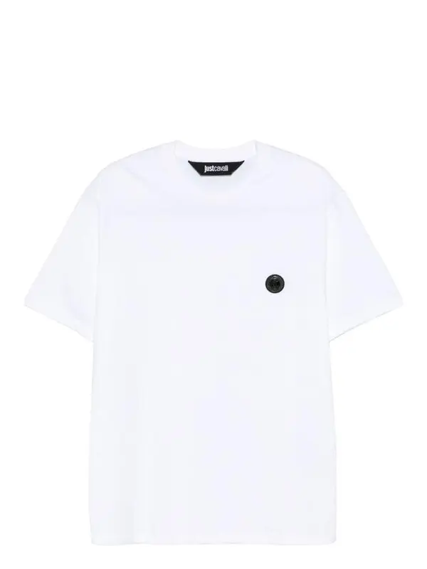 Just Cavalli Logo-plaque T-shirt - White