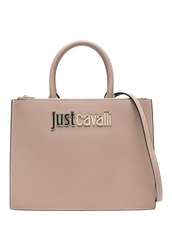 Just Cavalli Logo Tote Bag - Neutrals