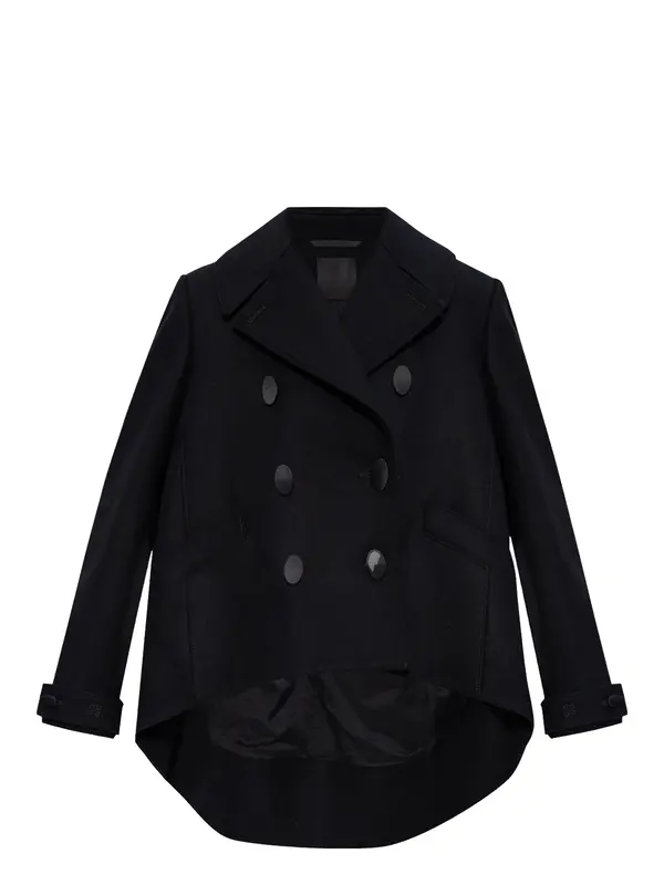 Givenchy Asymmetric Wool Jacket - Black