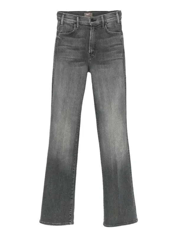 MOTHER The Lil' Hustler Bootcut Jeans - Black