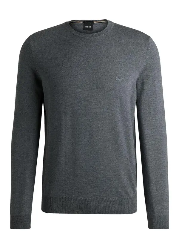 BOSS Crew Neck Jumper - Grey