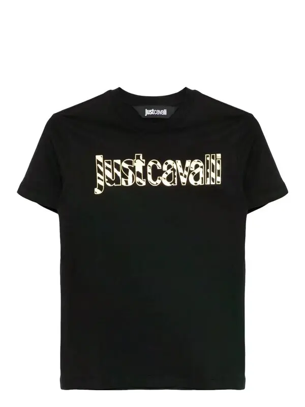 Just Cavalli Logo-print T-shirt - Black