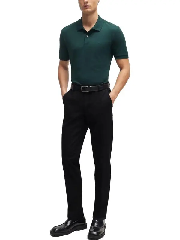 BOSS Logo-embroidered Polo Shirt - Green