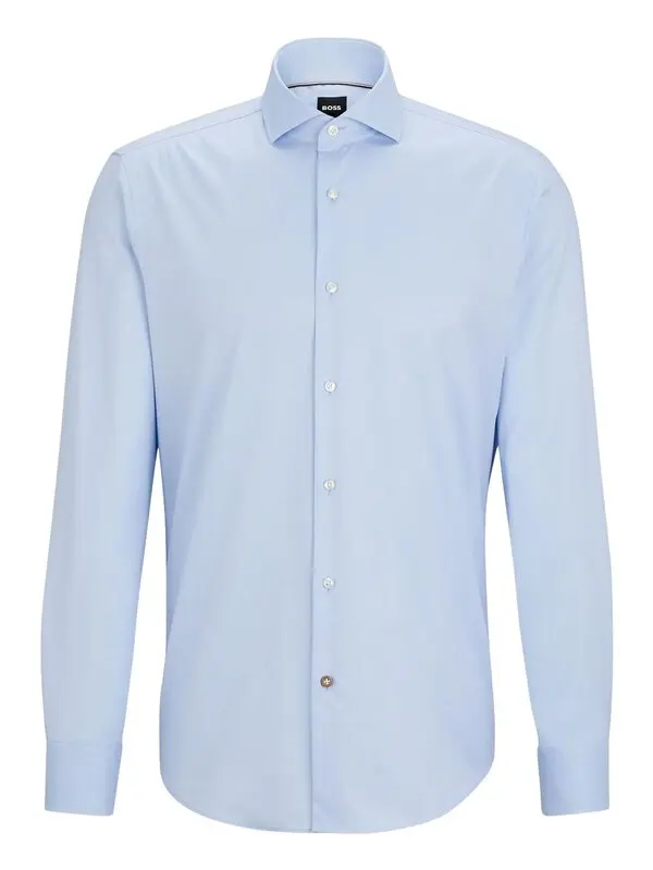 BOSS Long-sleeve Button-up Shirt - Blue