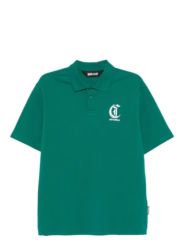 Just Cavalli Logo-print Polo Shirt - Green