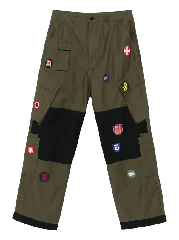 BILLIONAIRE BOYS CLUB Patch Cargo Trousers - Green