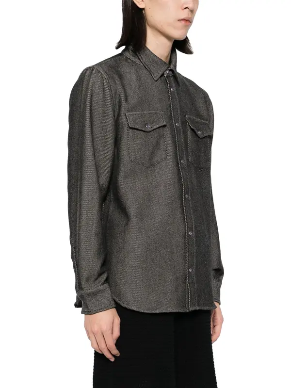 GOD'S TRUE CASHMERE Long-sleeved Shirt - Black