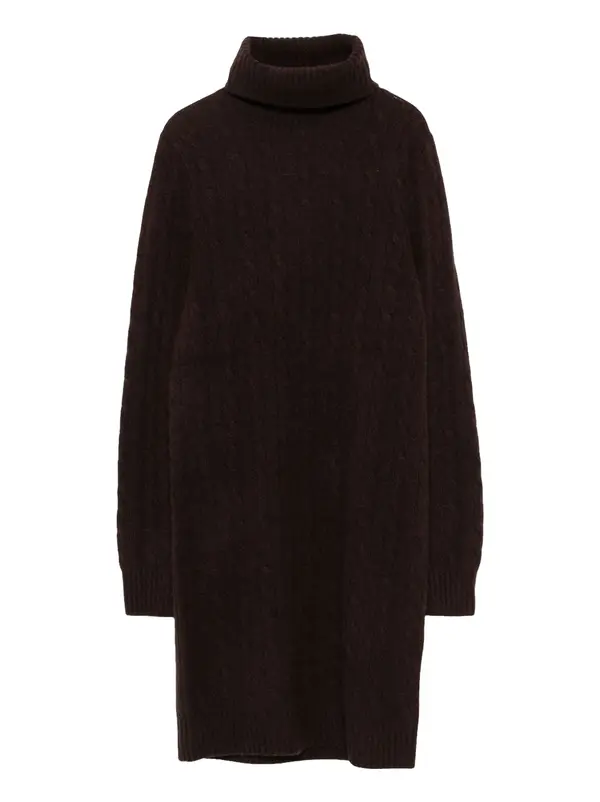 Ralph Lauren Cable-knit Mini Dress - Brown
