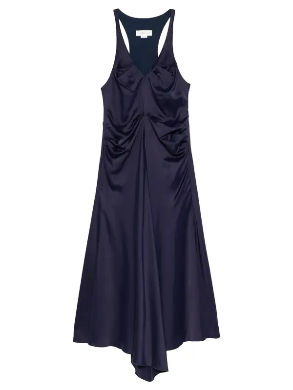 Victoria Beckham Pleated Maxi Dress - Blue