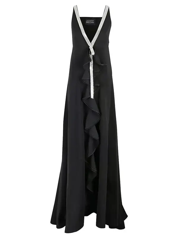 GIOVANNI BEDIN Studded Maxi Dress - Black