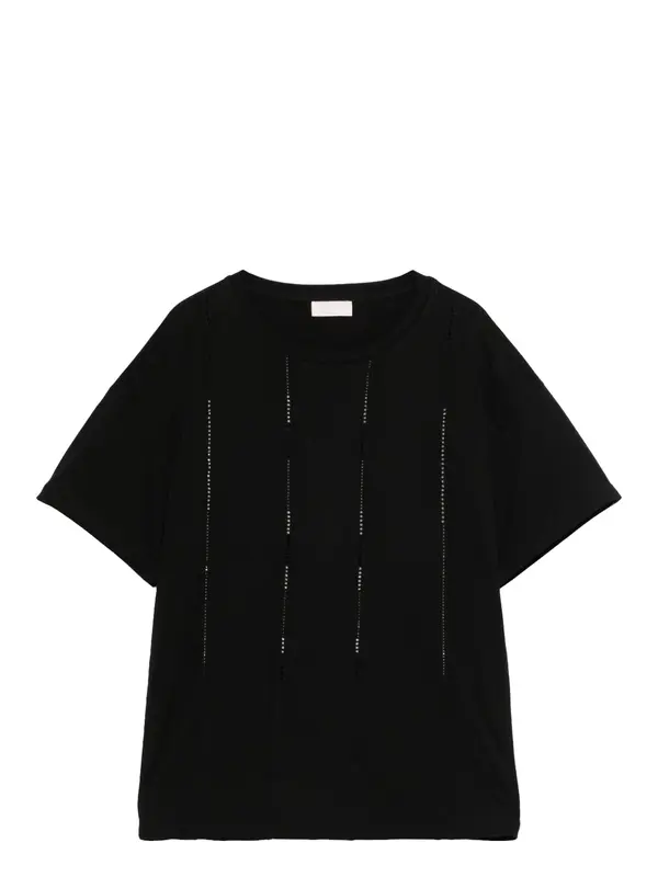 Liu Jo Crystal-embellished T-shirt - Black