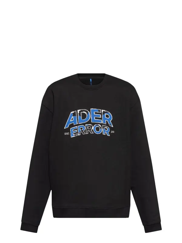 ADER ERROR Logo Embroidered Sweatshirt - Black