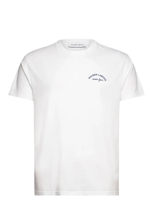 Maison Labiche Embroidered Logo T-shirt - White