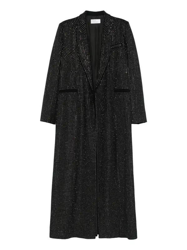 Giuseppe Di Morabito Rhinestone-embellished Coat - Black