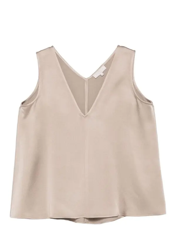 Antonelli Firenze Satin Vest - Neutrals