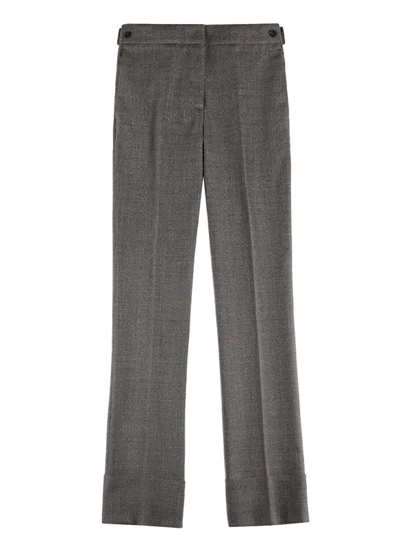 TOD'S Pressed-crease Straight Trousers - Grey