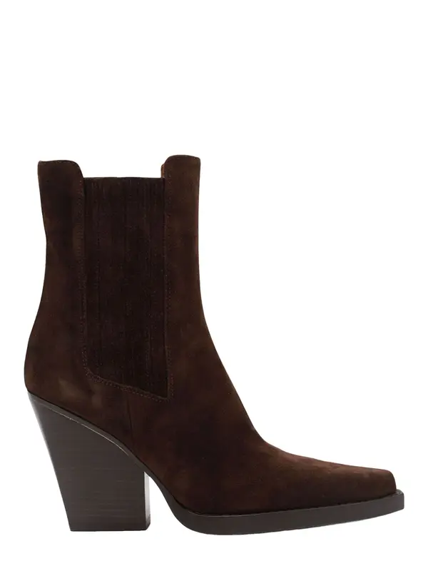 Paris Texas 90mm Dallas Suede Boots - Brown
