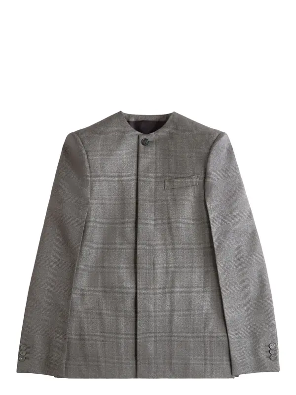 TOD'S Prince Of Wales Checked Blazer - Grey