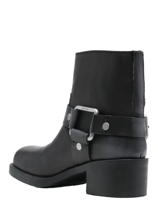 Ash 50mm Leather Boots - Black