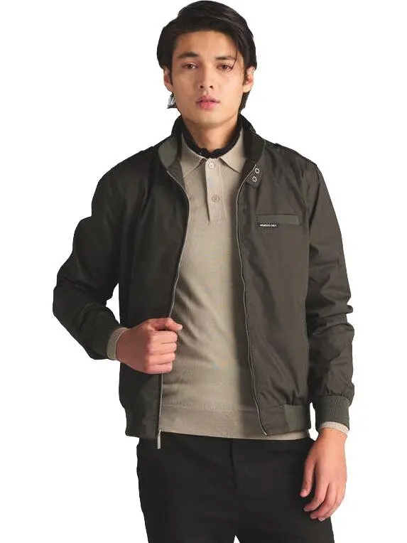 MEMBERS ONLY Classic Iconic Racer Jacket - Dark Green