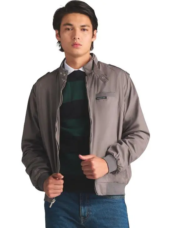 MEMBERS ONLY Classic Iconic Racer Jacket - Grey