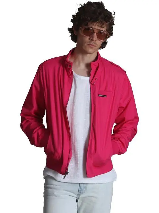 MEMBERS ONLY Classic Iconic Racer Jacket - Hot Pink
