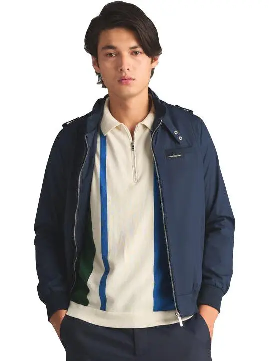 MEMBERS ONLY Classic Iconic Racer Jacket - Navy