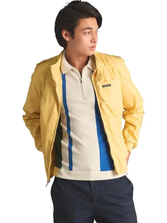 MEMBERS ONLY Classic Iconic Racer Jacket - Soft Yellow
